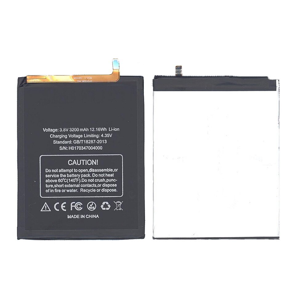 Аккумуляторная батарея BAT16523200 для Doogee Y6, Y6c 3200mAh 3,8V