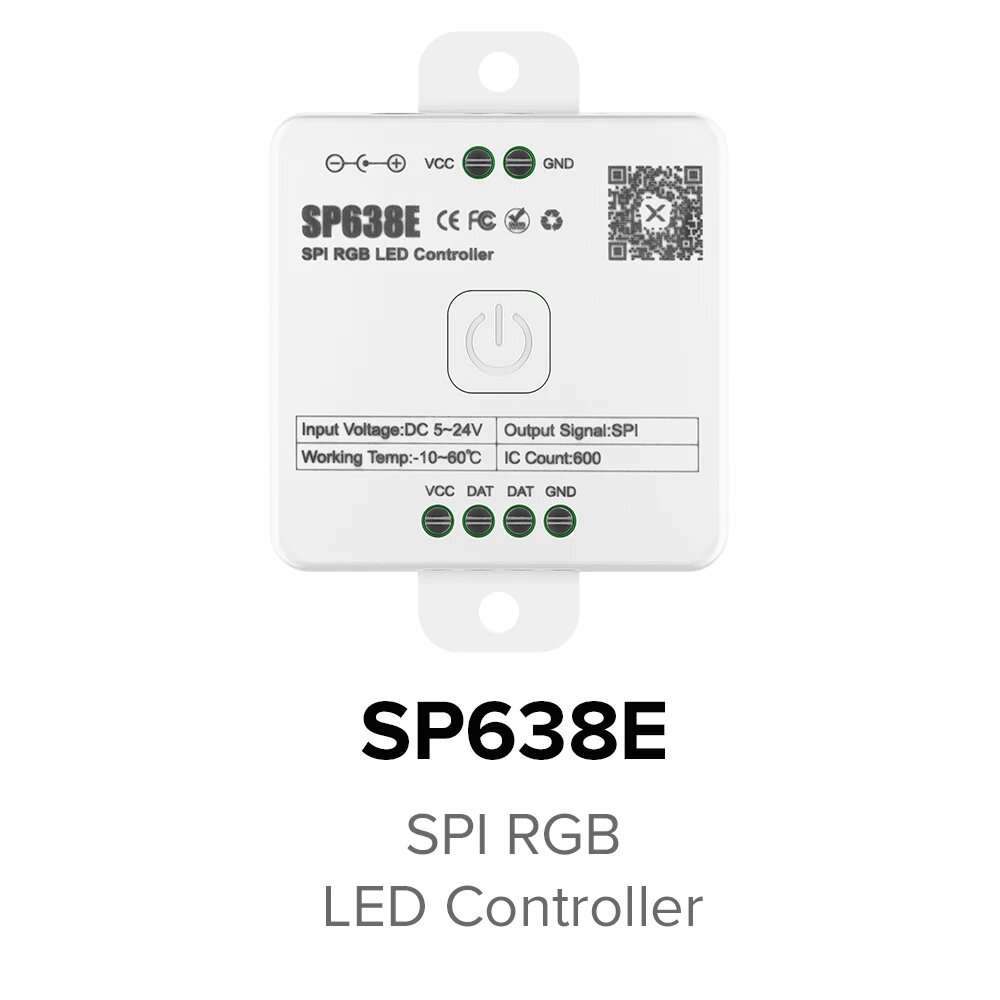 BTF-LIGHTING RGB Контроллер SP630E Only 1 Controller, SPI RGB SP638E