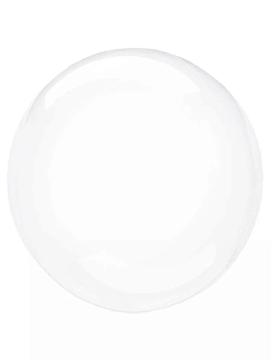 Cфера 3D Deco Bubble Прозрачный в упаковке, воздушный шар (10"/22,5 см ) 10 шт. / Веселуха