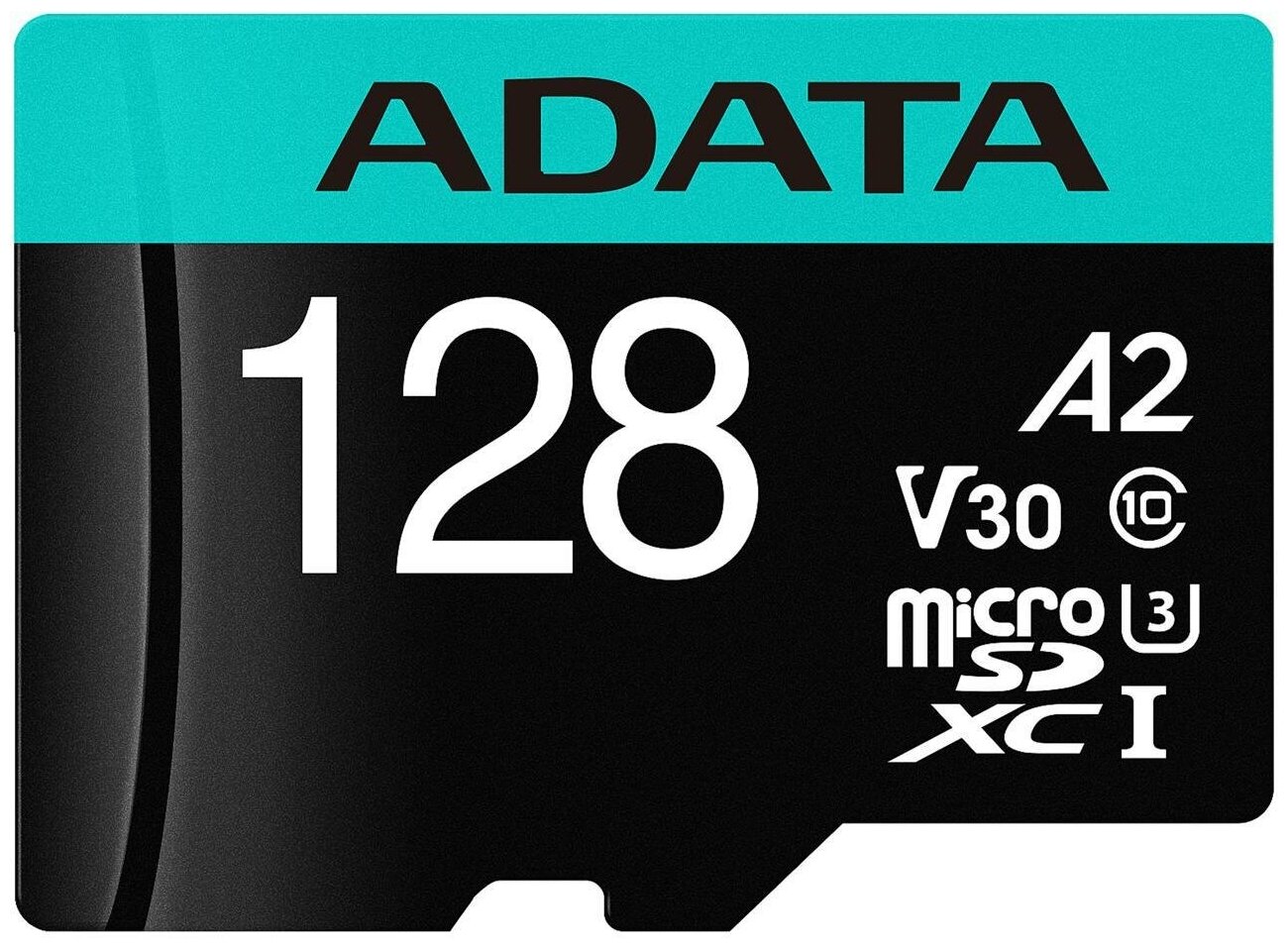 Флеш карта microSD 128GB A-DATA microSDXC Class 10 UHS-I U3 V30S A2 100/80 MB/s (SD адаптер)
