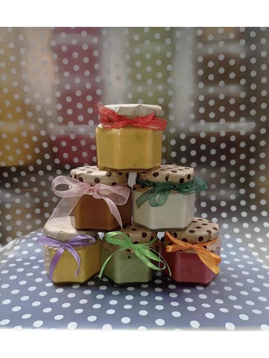 Набор меда суфле из 6 баночек по 150 гр.