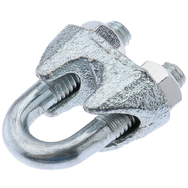 Зажим 8мм винтовой DIN741 для троса (GL) (38 шт. в комплекте)