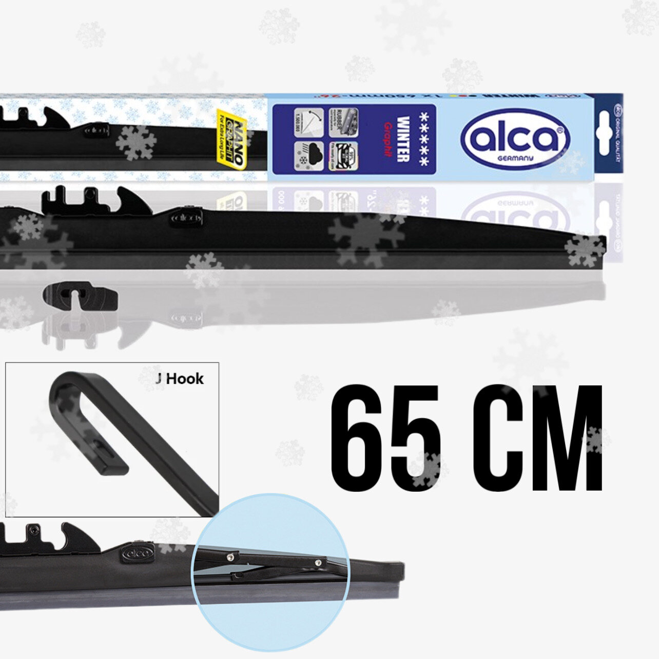 Стеклоочиститель Alca Winter 650 мм/1шт Каркасн. универс.