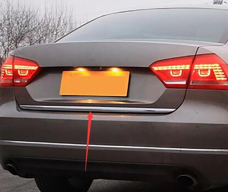 Накладка на заднюю дверь автомобиля 2011-2015 для PASSAT B7 задний багажник задняя дверная крышка накладка накладка накладка накладка молдинг гаранзовая ремешка