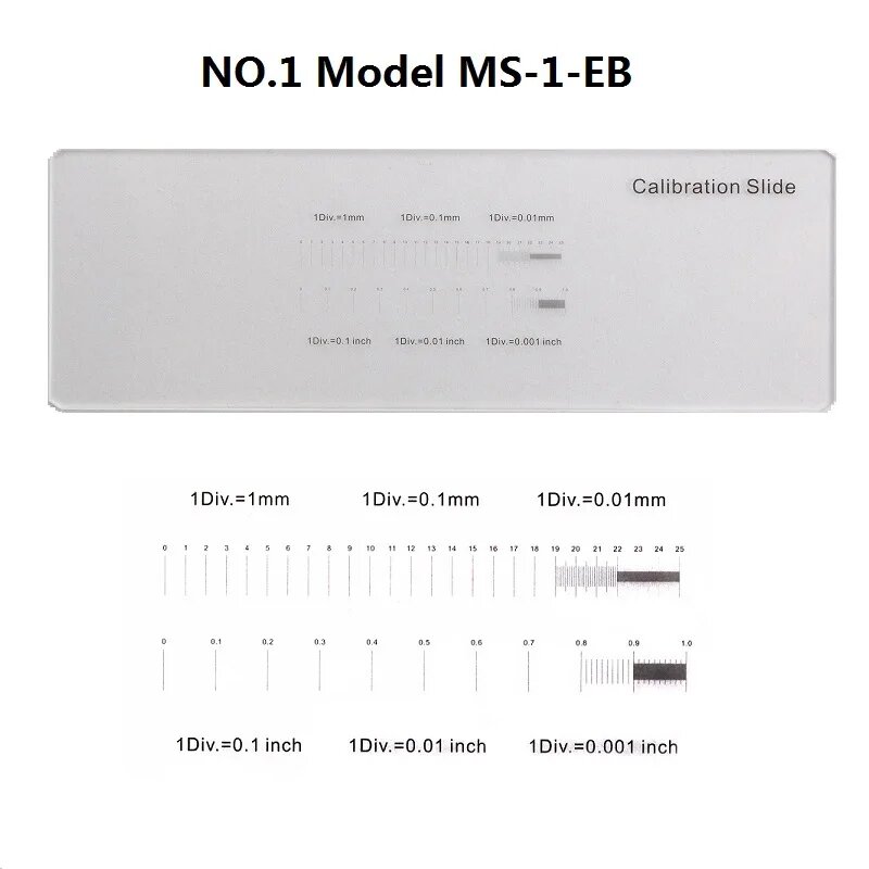 Слайды для калибровки микроскопа, сценическая линза для микроскопа, микрометр, оптическое стекло, сетка для микроскопа, линейка 1 дв. = 1 мм, 0,1 мм, 0,01 мм
