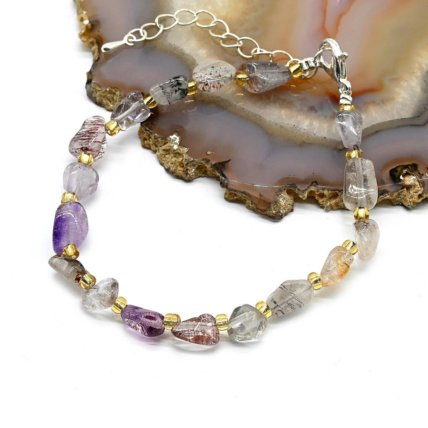 Браслет, аметист