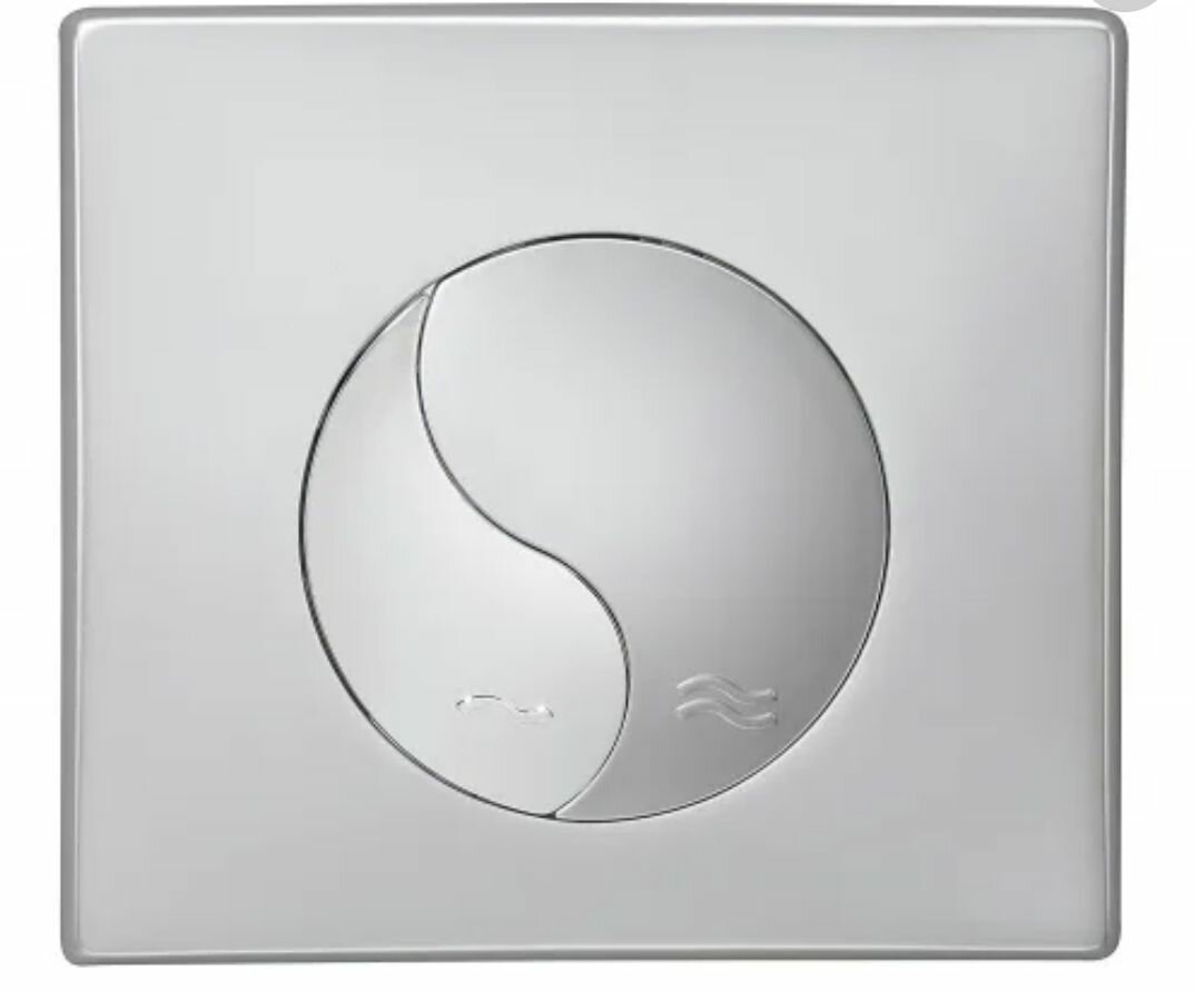 Двухрежимная клавиша смыва Siamp Ying Yang хром