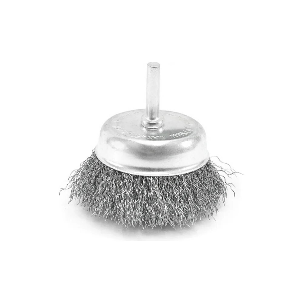 Щетка-крацовка чашка со шпилькой 75 мм, стальная витая проволока Pobedit 2123175
