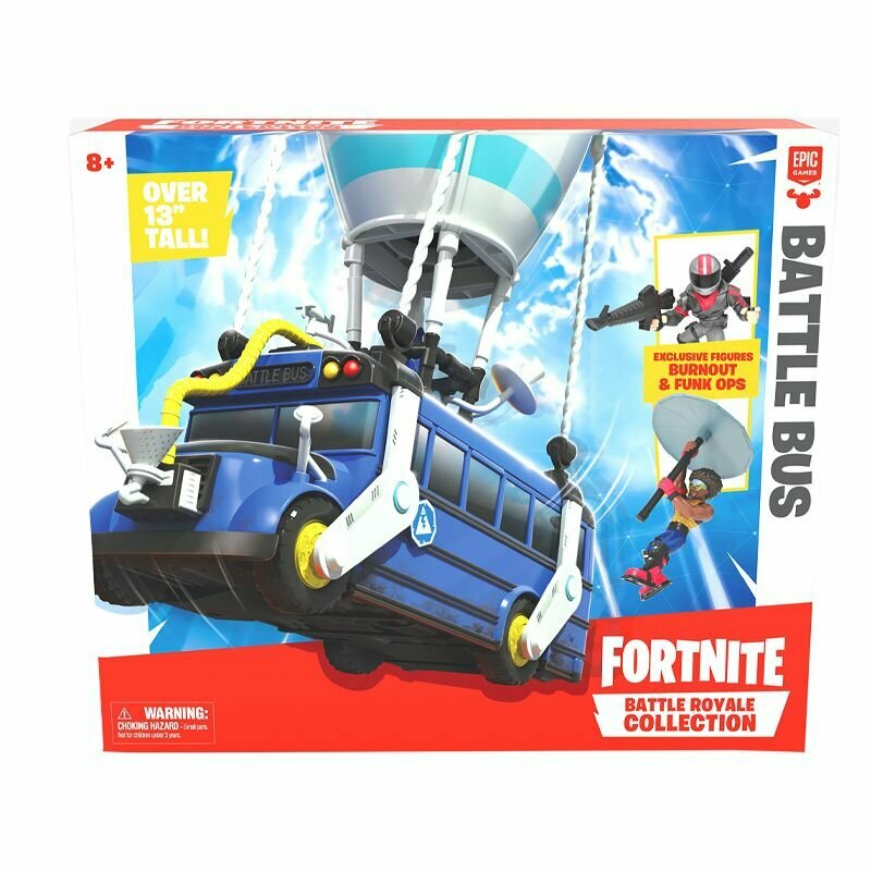 Fortnite Battle Royale Collection Battle Bus 2 эксклюзивных рисунка: Funk Ops и Burnout Фигура боевого автобуса