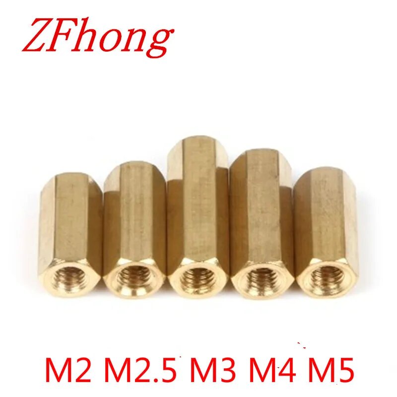 Шестигранные проставки латунные M2.5 x 11мм, 50шт