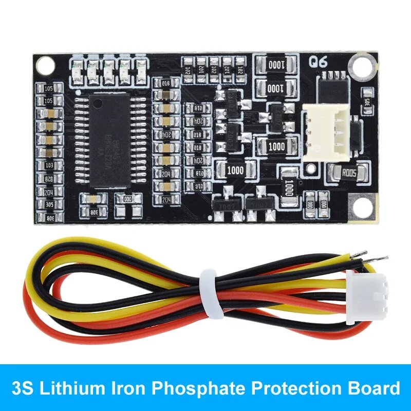 TZT BMS плата для литиевых аккумуляторов 3S 4S 5S 20A 1PCS, 3S 3.65V Lifepo4