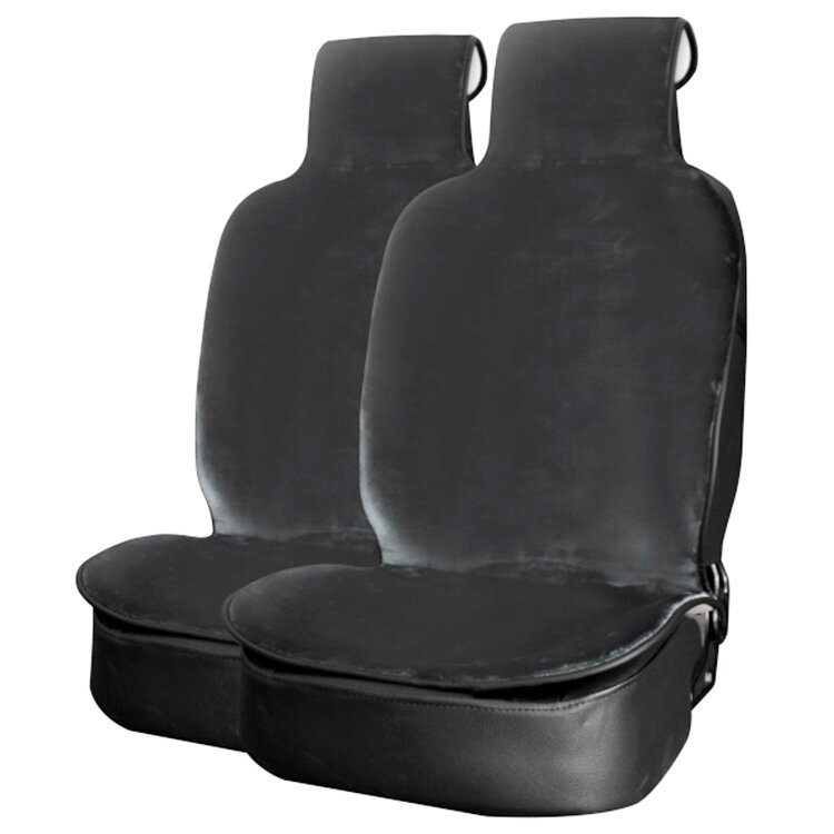 Накидки PSV искусственный мех Mutton 145x55 (темно-серый) 2шт PSV-132235