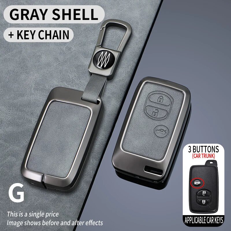 2 3 4-кнопочный чехол для ключа автомобиля для Toyota Prius 30 Alpha Aqua Land Cruiser Auris для Lexus LC 200, держатель для ключа с дистанционным управлением 2012-2014