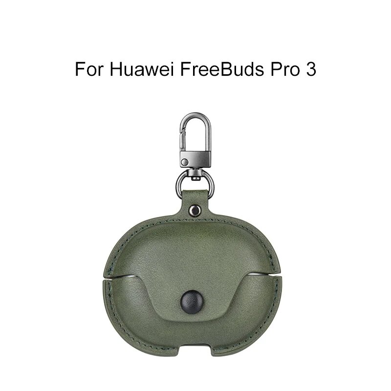 Кожаный чехол с пряжкой для Huawei Freebuds Pro 3, противоударный чехол для беспроводных наушников Freebuds SE 2 5i 4i 4 5 Pro 2, сумка для наушников