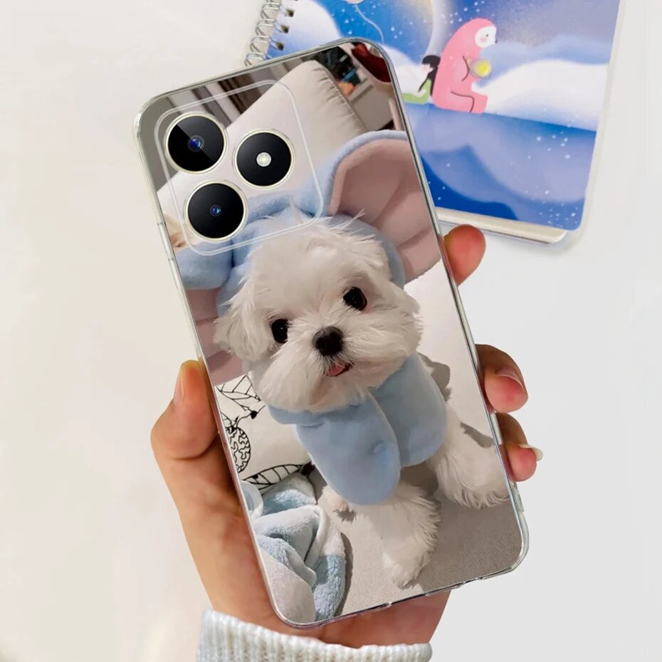 Чехол для Realme Note 50 RMX3834, бежевый