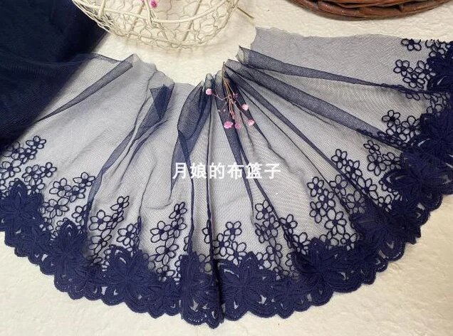 FINEFANTESYER темно-синее кружево 22 см