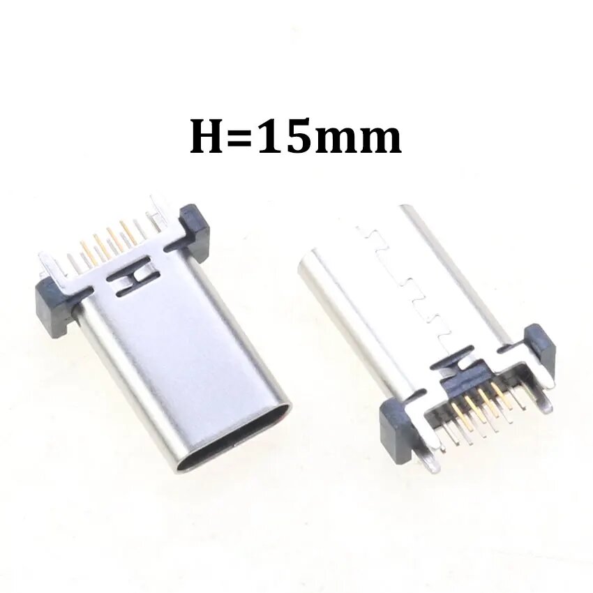 YuXi 2 шт. USB Type-C разъем 15mm
