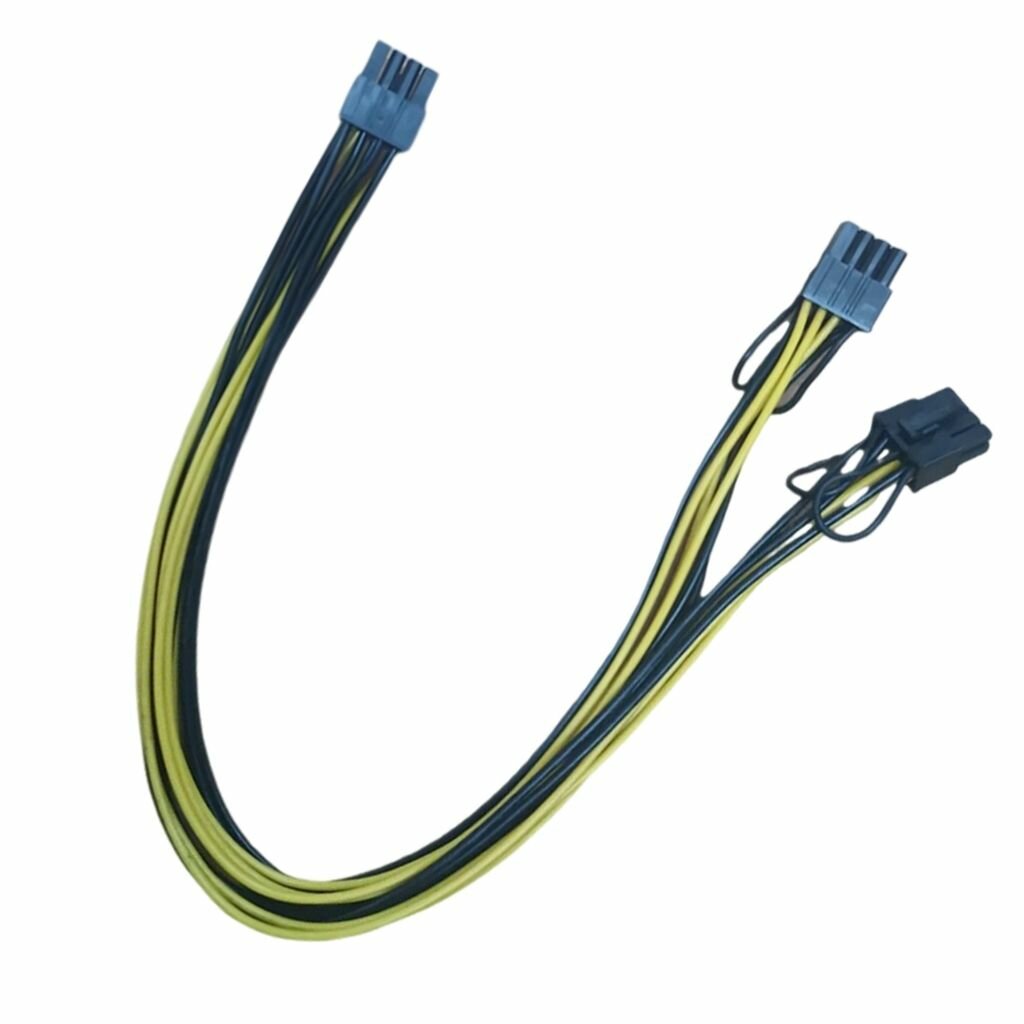 Таможенный ПК Сборочный кабель с 8PIN ЦП до Double6+2PIN Медный провод 15,35 дюйма