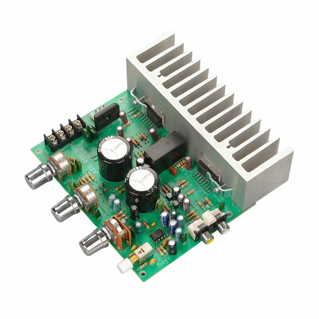 Аксессуар для аудиотехники, Плата усилителя bass booster TDA7293 2.0 с ручкой и шнуром питания