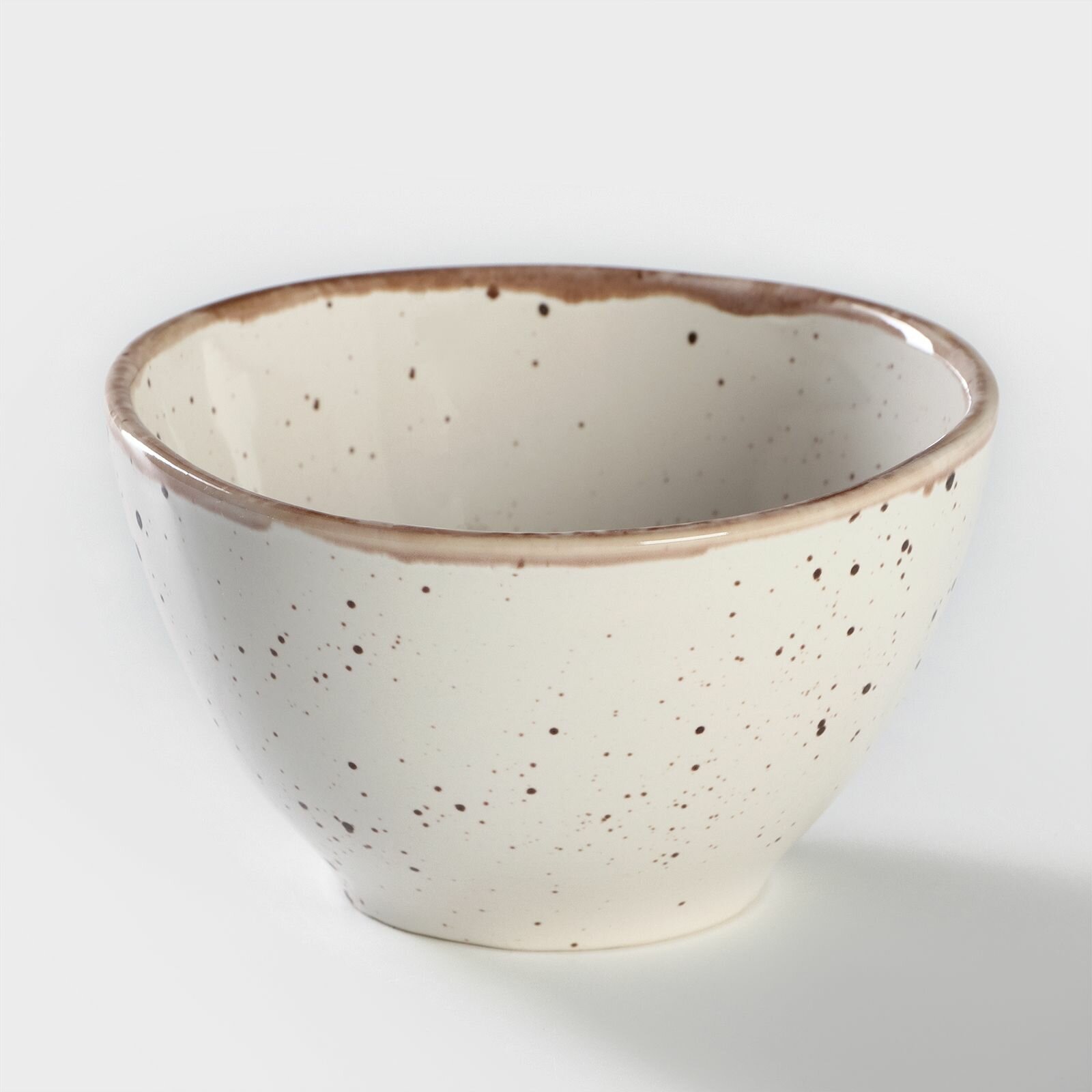 Салатник фарфоровый, 600 мл, диаметр: 15 см, слоновая кость