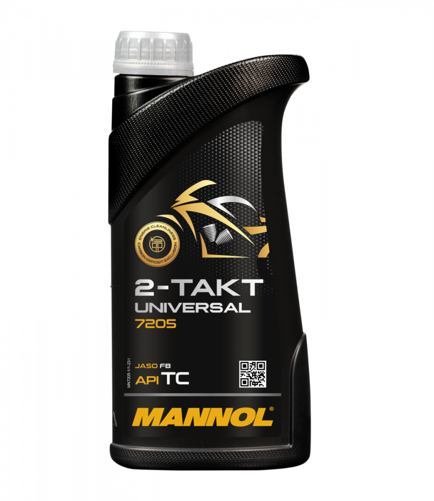 Минеральное моторное масло Mannol мототехника 2-Takt Universal 1 л, 1408