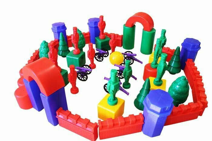 Конструктор Строитель крепость №2 (пластик, в сумке, от 3 лет) 6020, (ИП Синицын А. А.)