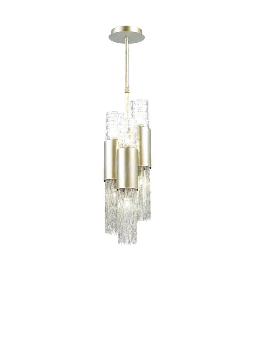 Люстра newrgy lighting 4631/6, серебро, цоколь G9, 40 Вт, свет нейтральный белый, для гостиной — фото 1