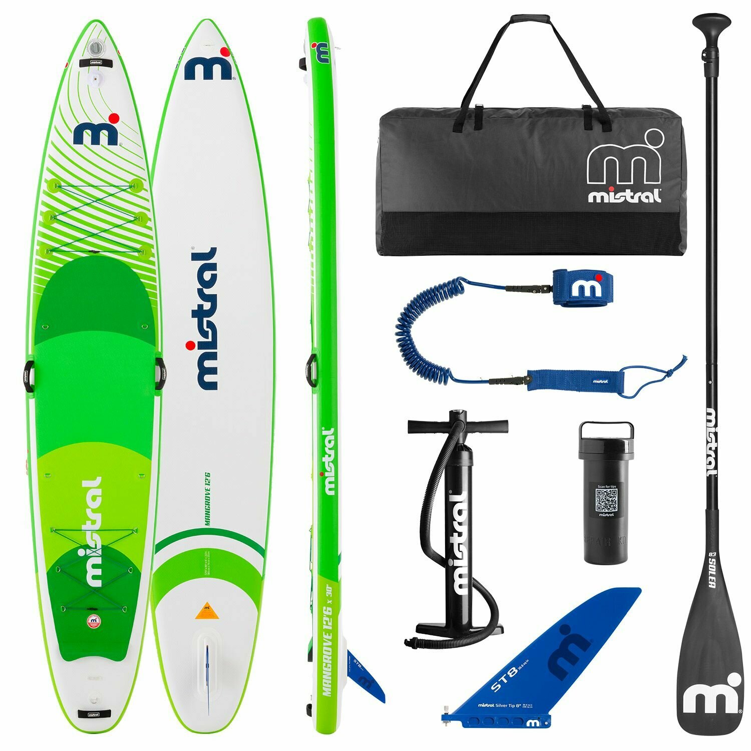 Надувная туринговая сап доска / Sup board MISTRAL MANGROVE 12'6 X 30.0" - INFLATABLE SUP