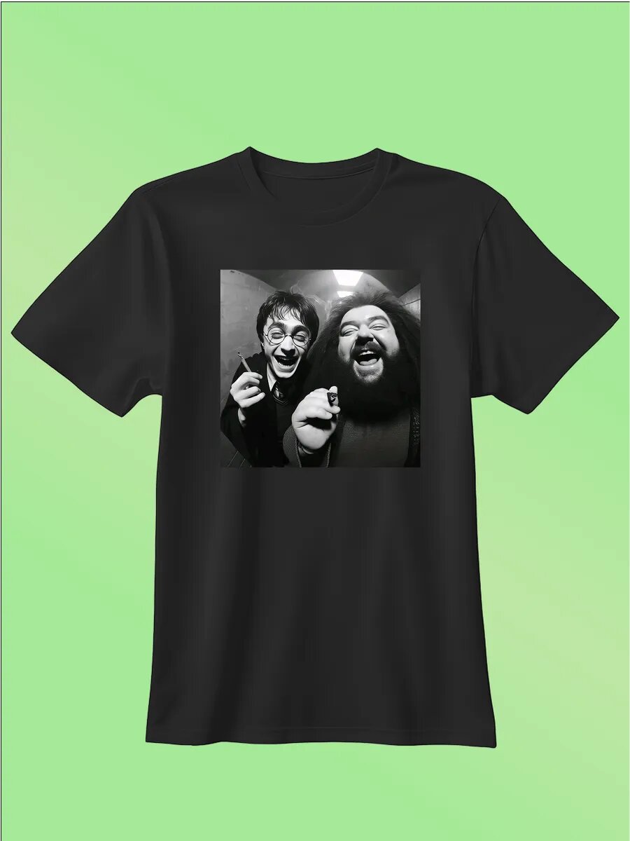 Футболка гарри поттер и хагрид