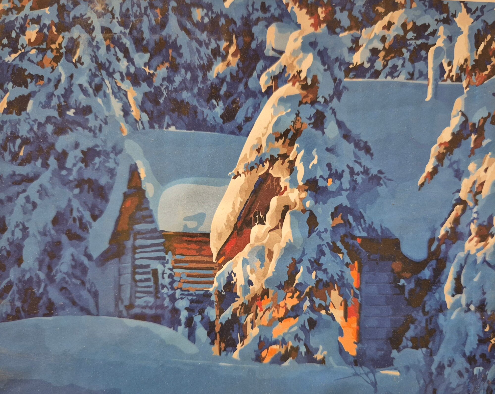 Картина по номерам Paintboy GX22453 "Морозный День", холст, 40x50 см