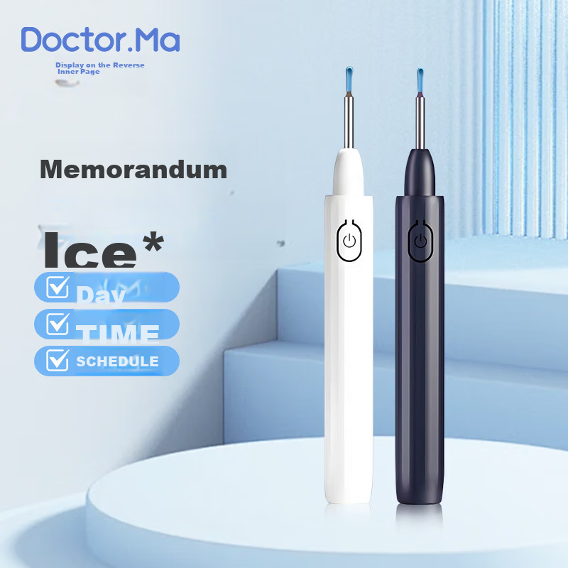 Dr. Ma Intelligent Visual Luminous Ear Pick, Ear Cleaning Stick, Ear Cleaning Tool with Light, Black