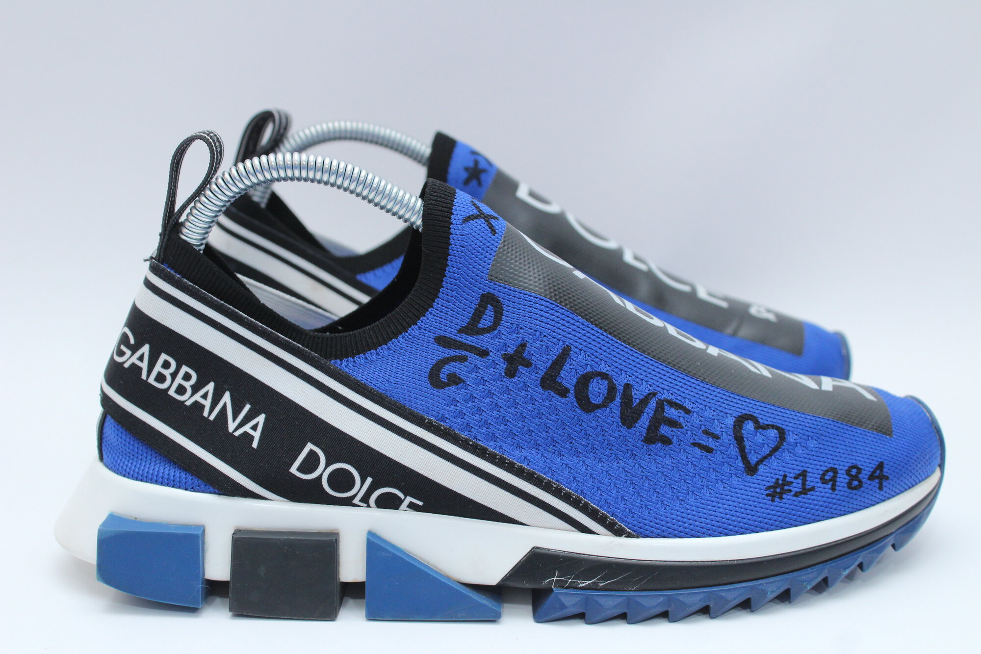 Dolce Gabbana Текстильные кроссовки Sorrento с принтом