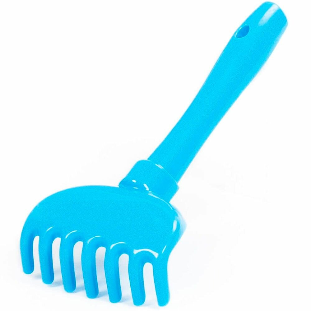 Детские грабли №5 для песочницы, маленькие пластиковые мини-грабельки для игры в песке