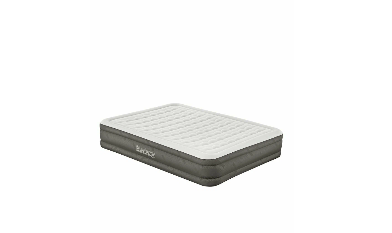 Надувная кровать, Bestway Fortech Airquot 152х203х36см, серый