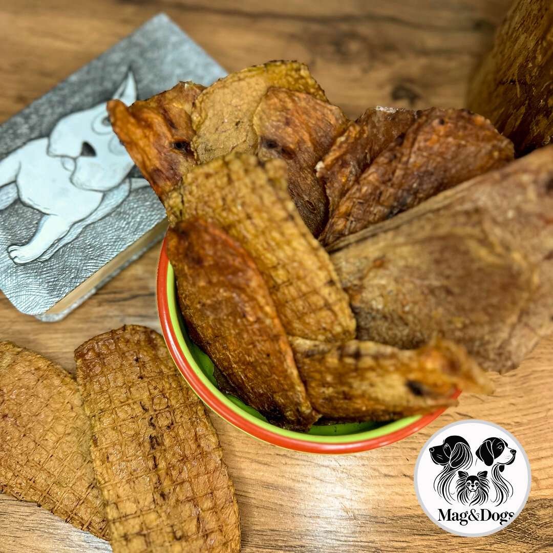 Лакомство домашнего производства Mag&Dogs "Чипсоны", говяжье вымя, для всех пород собак, 100г