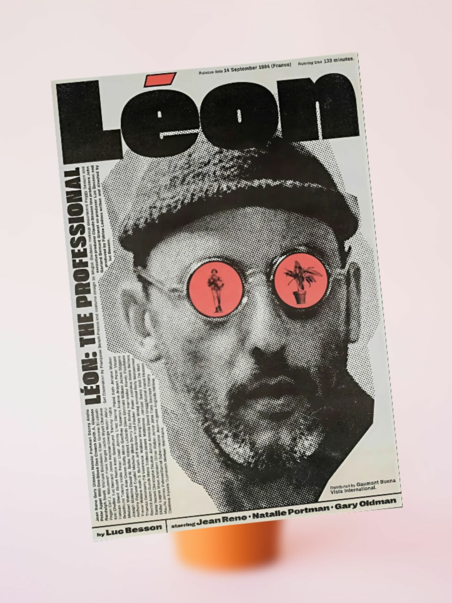 Постер pinterest "Леон", 29х42, А3, глянцевый