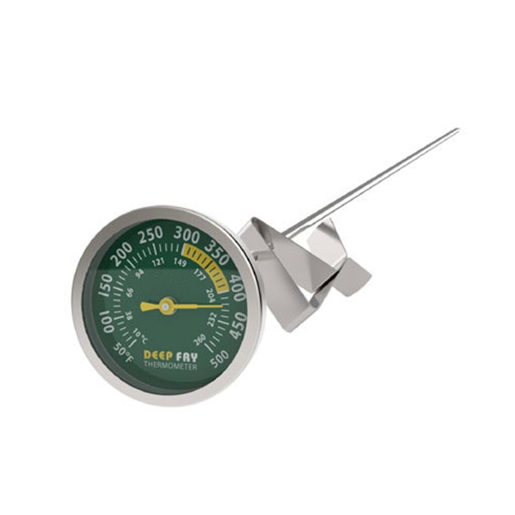 Кухонный термометр с зажимом и щупом, нержавеющая сталь, циферблатный датчик температуры масла для жарки во фритюре, для приготовления сладостей