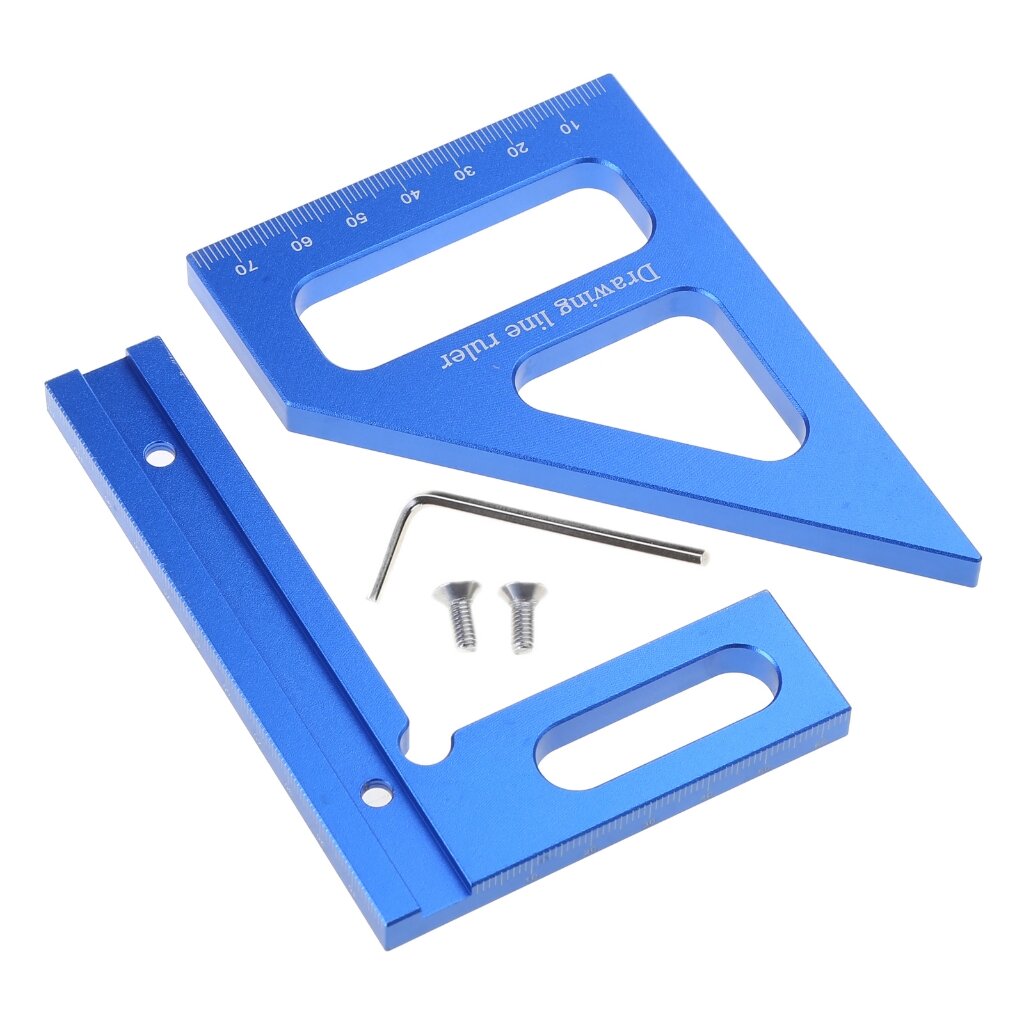 Линейка Для Рисования Линий Размером 45/90 Градусов, Черчение Металла Деревообрабатывающим Квадратным Транспортиром, Треугольник