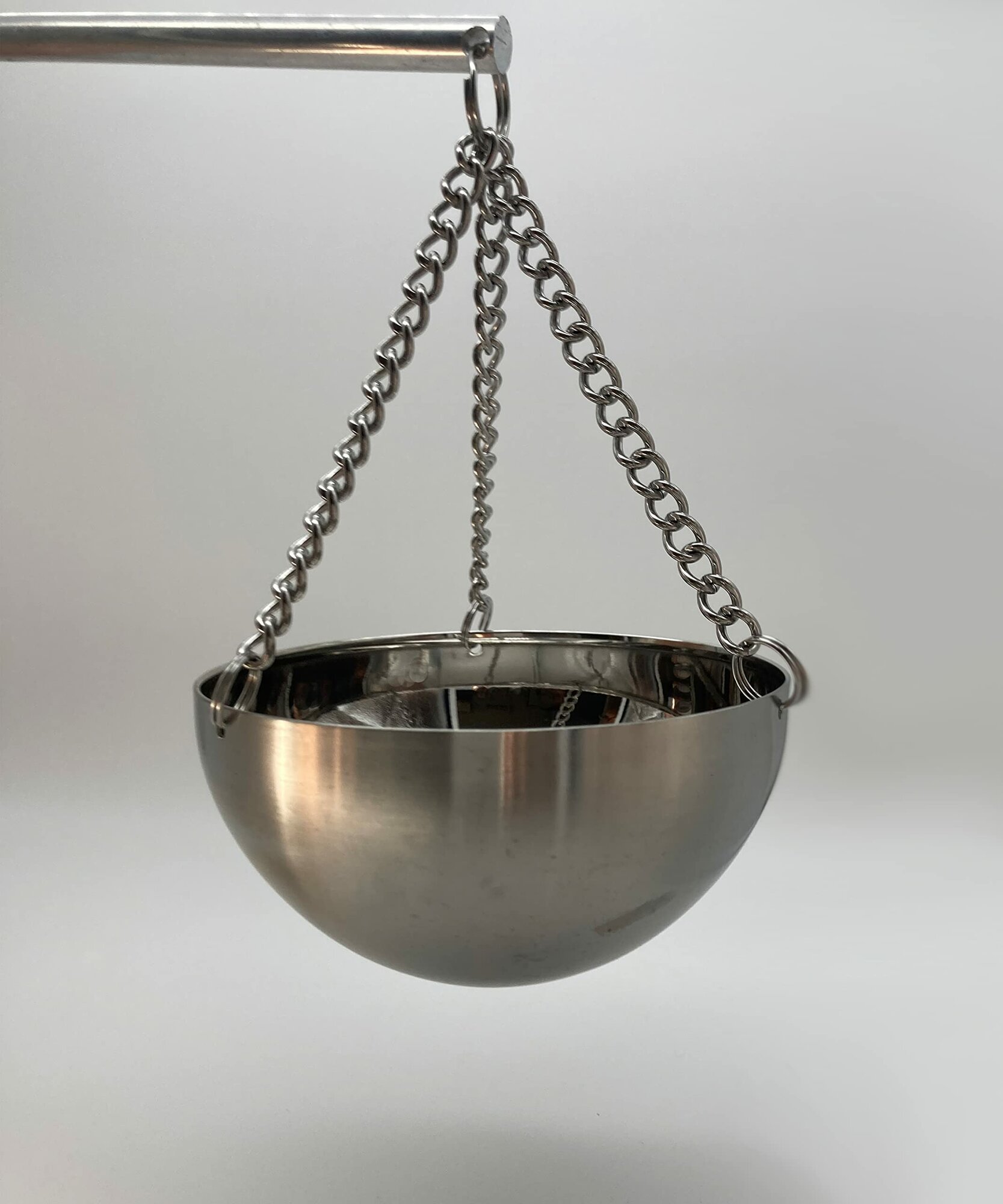 Чаша для Гималайской соли, Арома чаша для бани и сауны, Нержавеющая сталь, 12 см