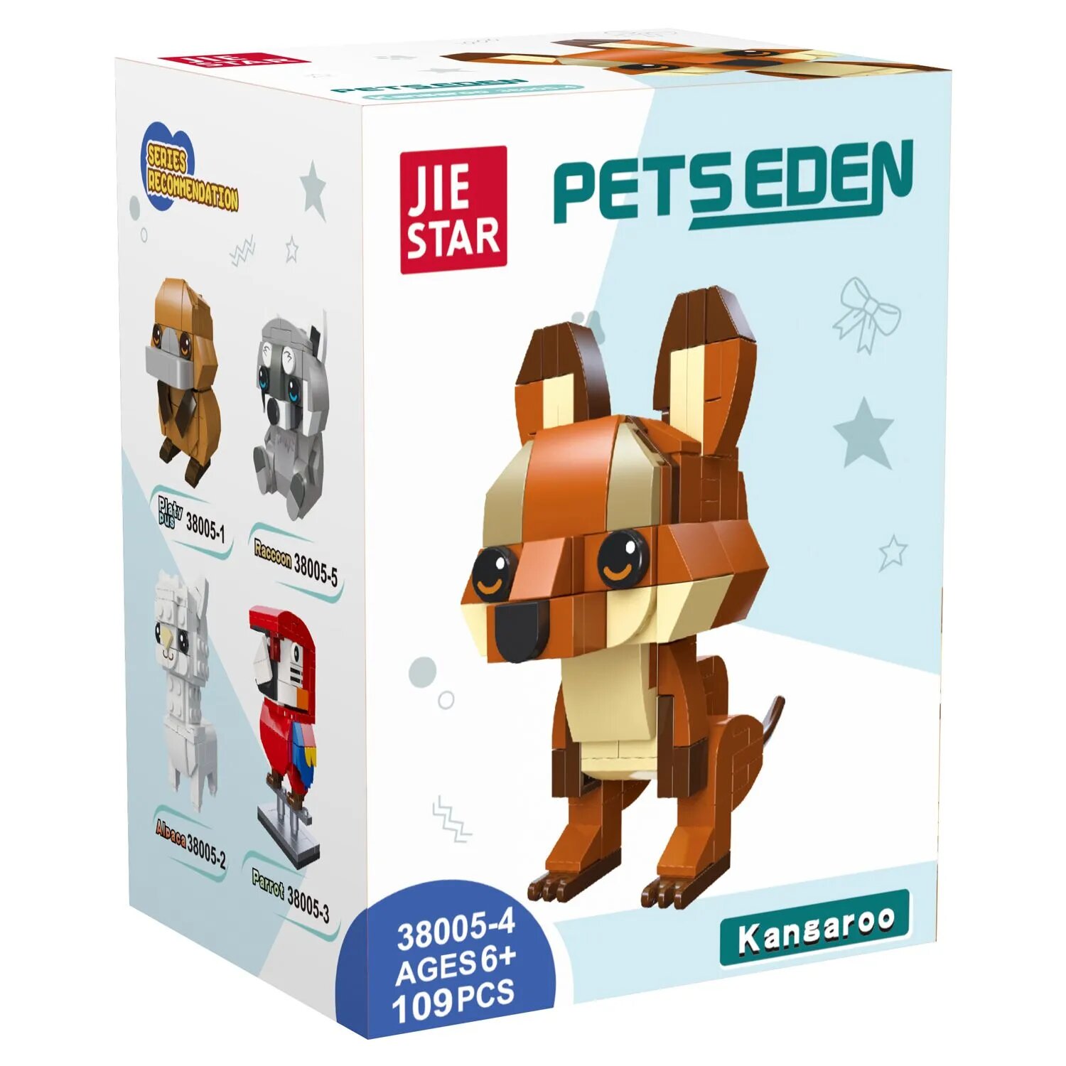 Конструктор JIE STAR Pets Eden: Кенгуру, 109 дет. (38005-4)