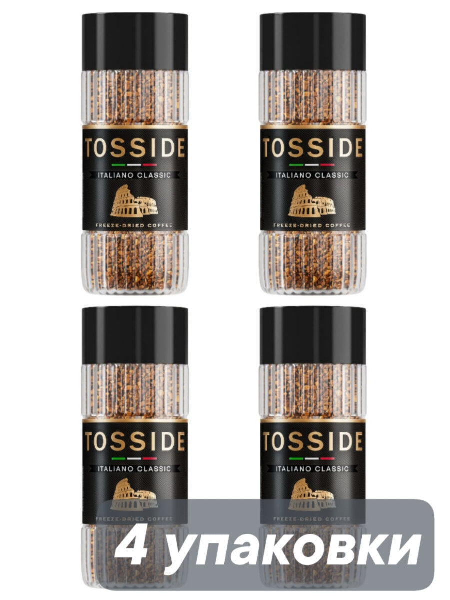 Кофе растворимый Tosside Italiano Classic 95 г x 4 шт