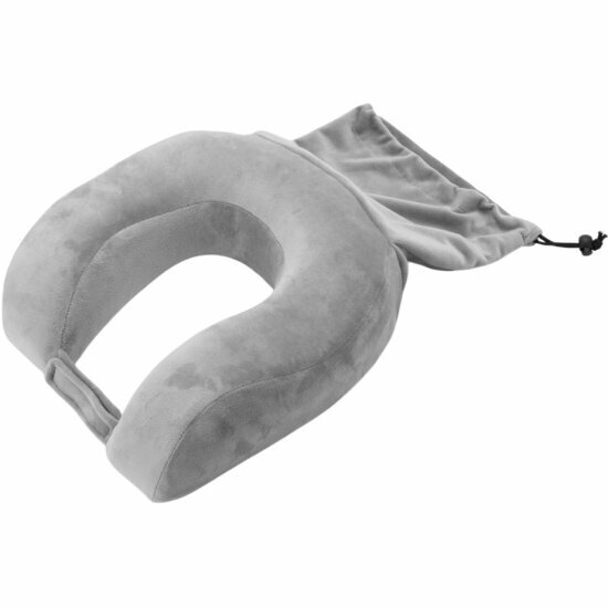 Подушка с эффектом памяти и вшитым чехлом Yoony "Stash & Snooze"