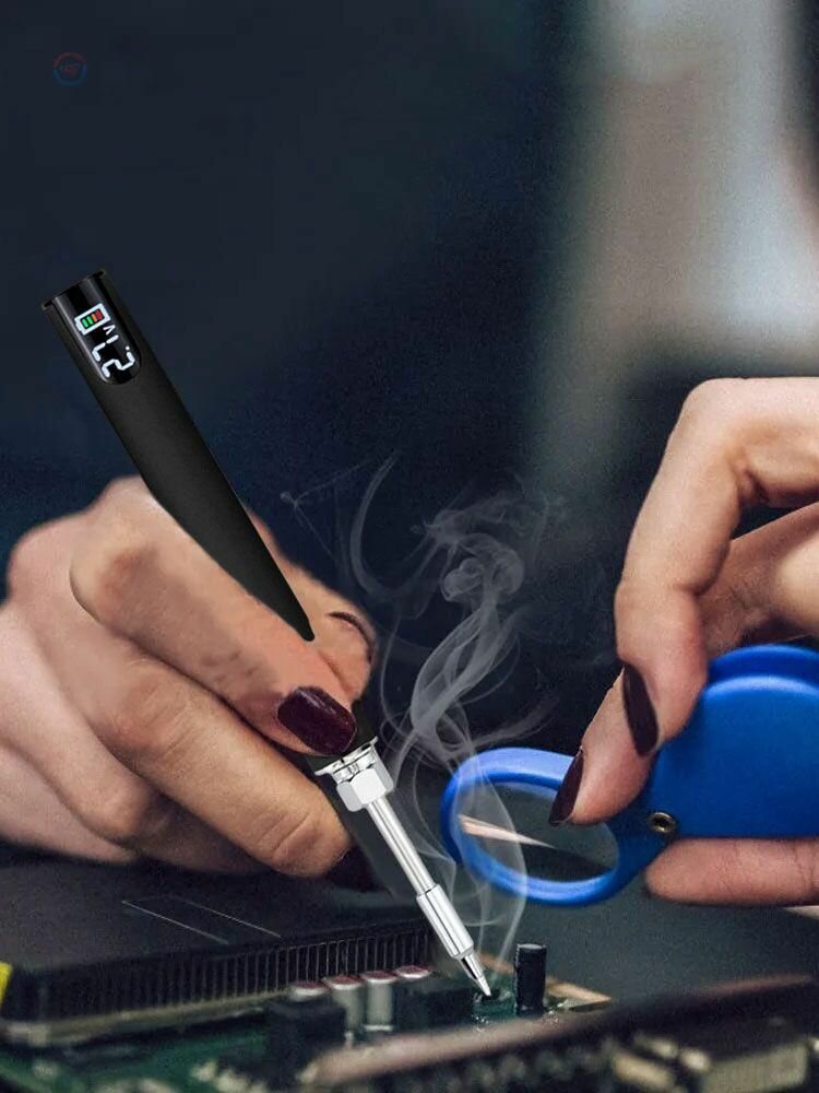 Паяльник аккумуляторный карандашный стик, USB Type-C, 3 режима нагрева, компактный инструмент для точных работ