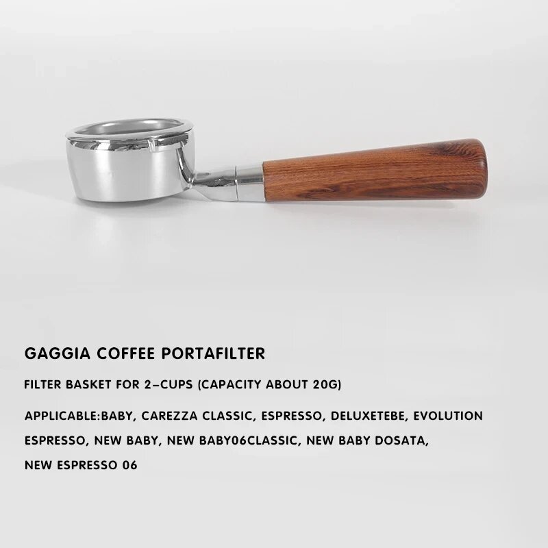 Gaggia Портафильтр 58 мм, ручка Red Wood Handle A