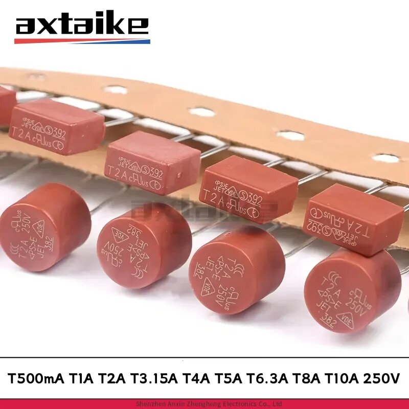 Набор предохранителей Axtaike 20 шт, Цвет: T3.15A 392