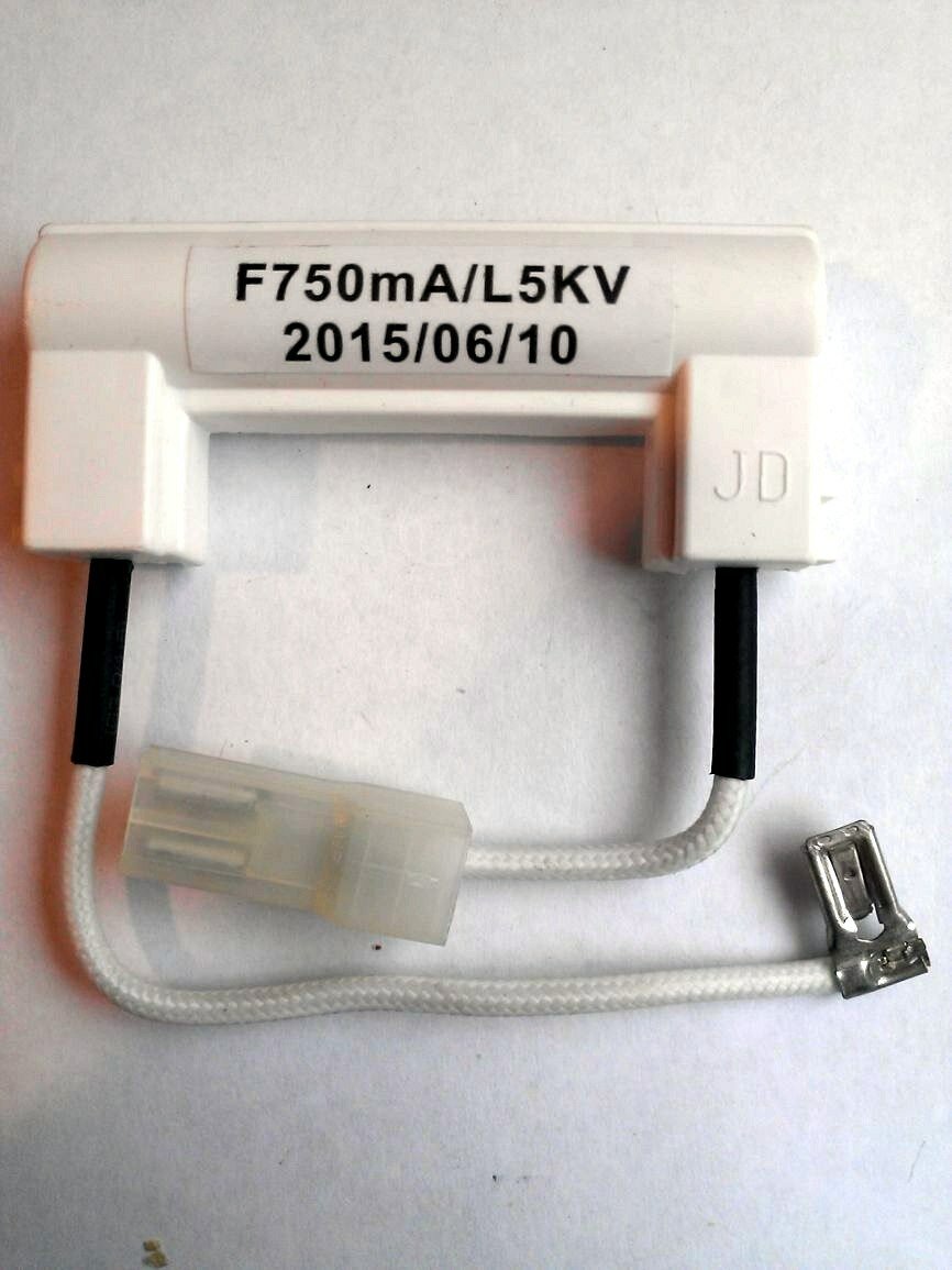 Предохранитель высоковольтный 0,75А 5kV для СВЧ печей универсальный, зам. 999999004, E197