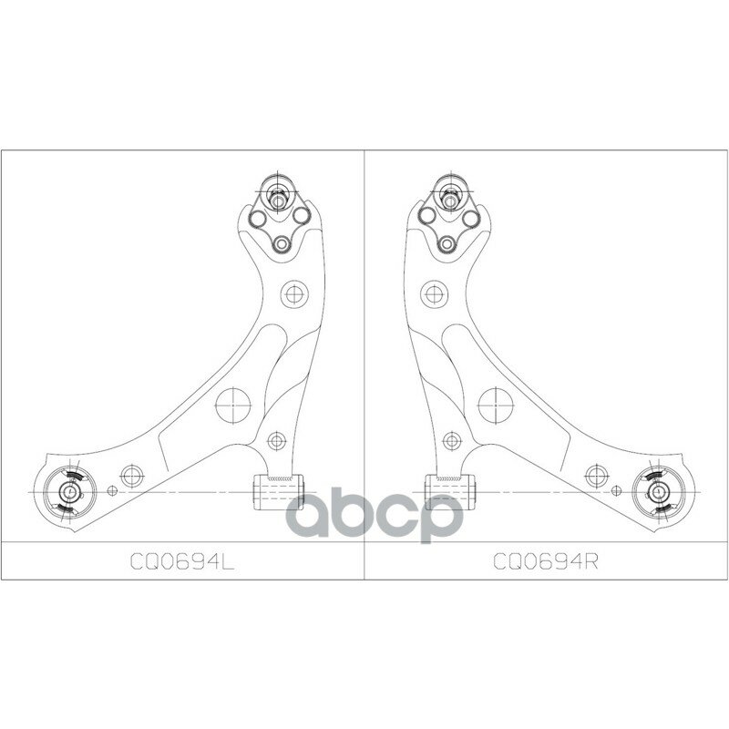Рычаг подвески TOYOTA Corolla 2019 ~ 2024 / Prius 2016 ~ 2022 / Prius Prime 2017 ~ 2022 / Prius AWD-E 20 перед. лев. CQ0694L C.
