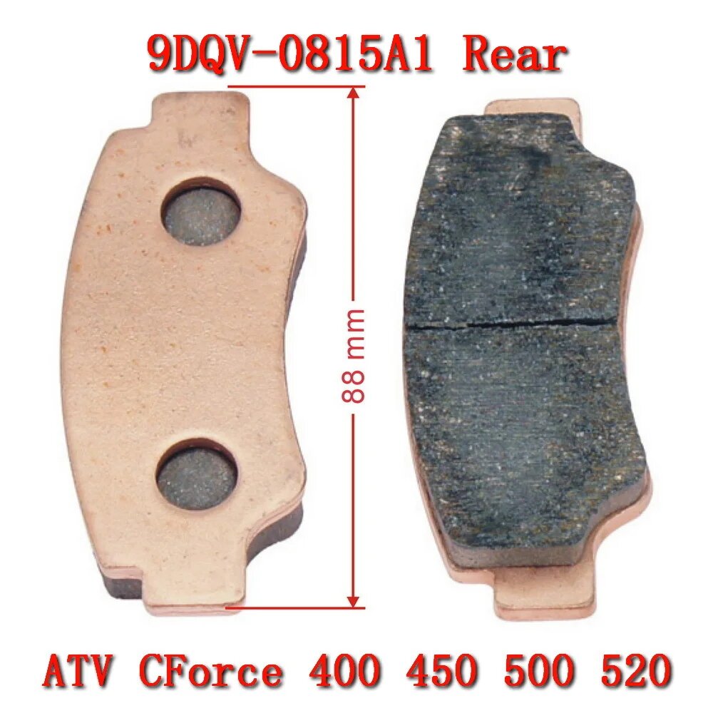 Задняя Тормозная Спеченная колодка 9DQV-0815A1 для CFMoto CForce ATV CF450 CF550 520 L 450L 450S CF400AU CF400ATR CF500AU CF500AZ CF500ATR Rear-9DQV-0815A1