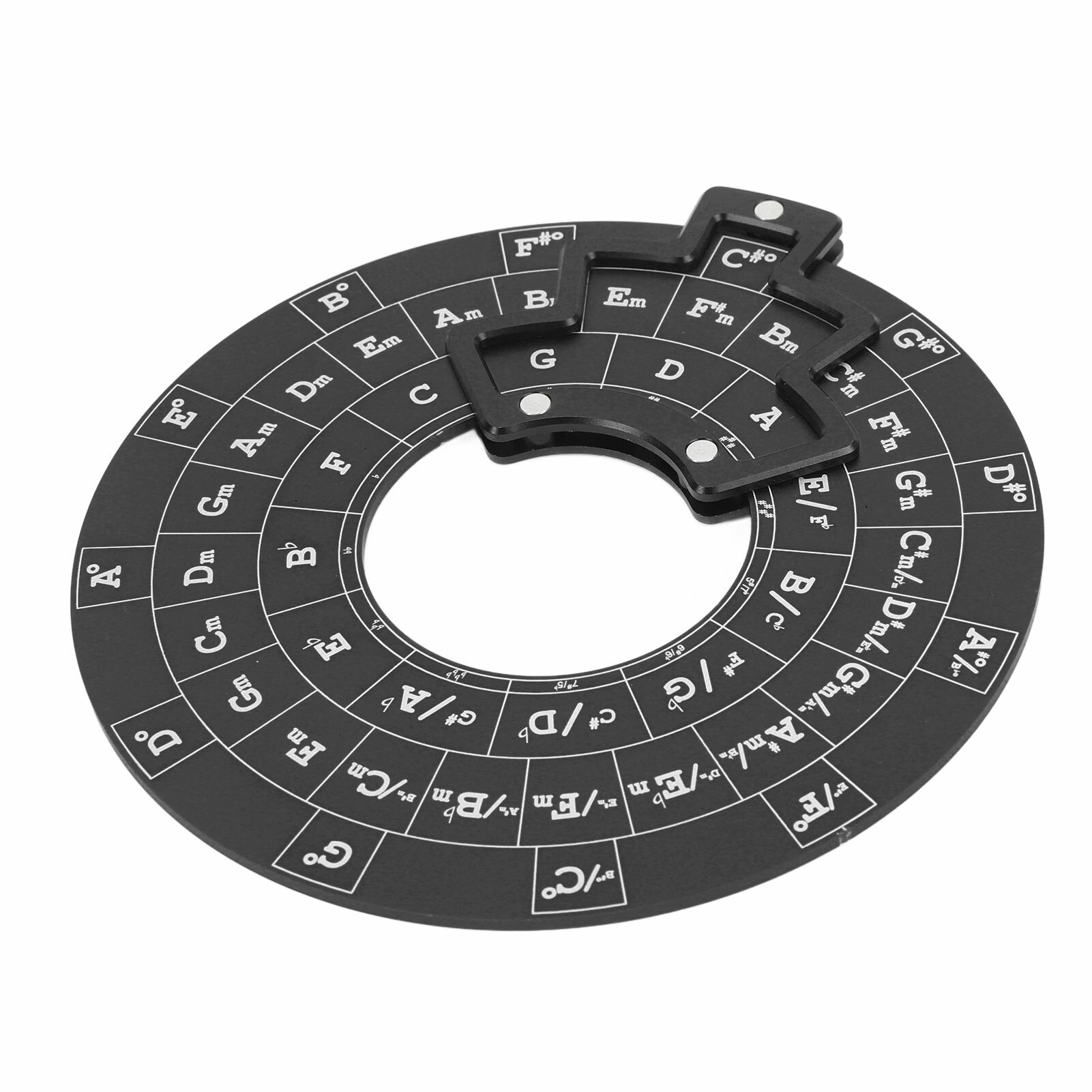 Круг кварта для музыкантов: инновационный инструмент для гитары, баса и фортепиано, алюминий и сосна, в комплекте с основанием и сумкой