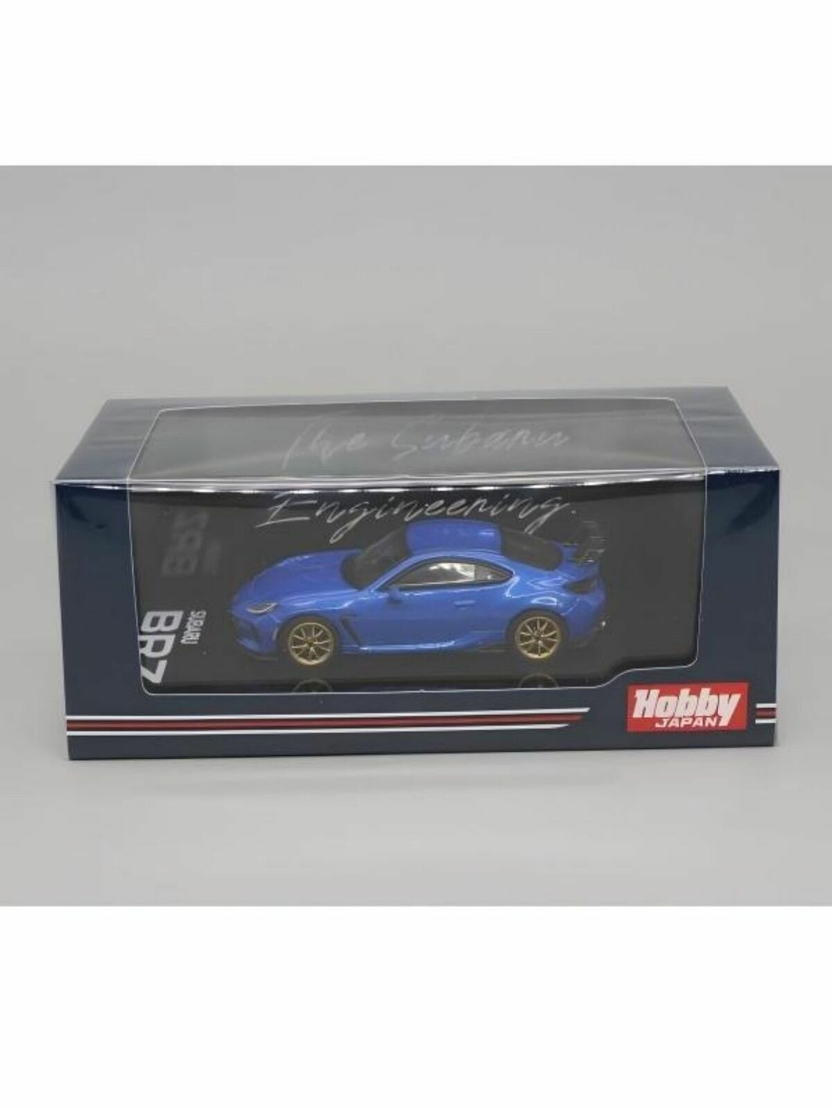 Машинка Hobby Japan 1/64 Subaru BRZ High-wing STI Edition 2 Gen ZD Blue Die-cast Alloy Car Model Collection Toy Gift